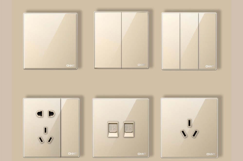 Champagne color switch & socket. 10A 250V – Chint Bangladesh Ltd.